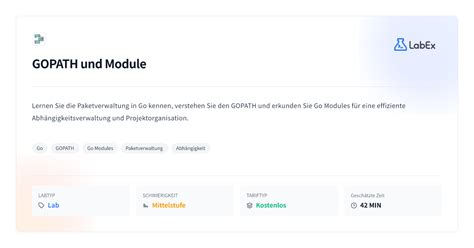gopath und module labex