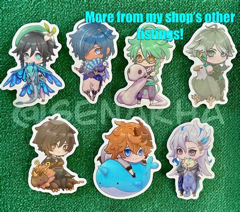 25 In Baizhu Sticker Genshin Etsy
