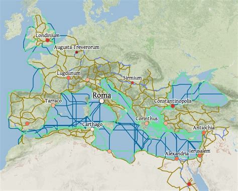 Ancient Roman Empire Trade Routes