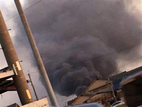 火災羽島で火事 自動車リサイクル工場から大量の黒煙あがる 岐阜県羽島市正木町 まとめダネ
