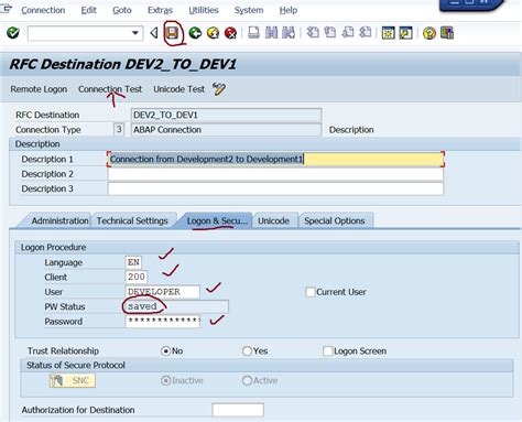 RFC Connection Between Two R 3 Systems SAPCODES
