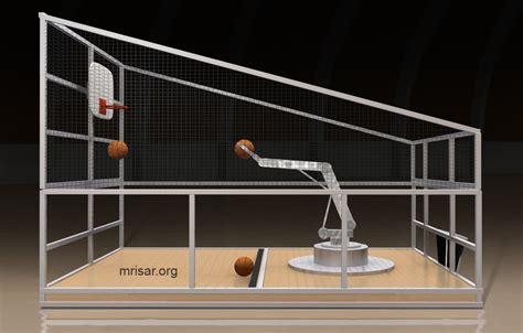 Giant Basketball Shooting Robot Exhibit Mrisar