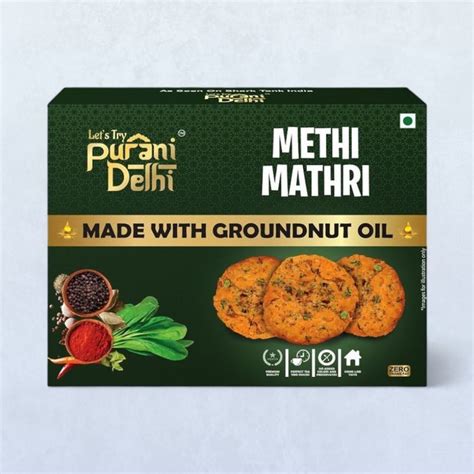 Lets Try Purani Delhi Methi Mathri 200 G Buy Online At ₹120 Near Me
