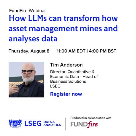 lseg data and analytics on linkedin which applications for llms hold the