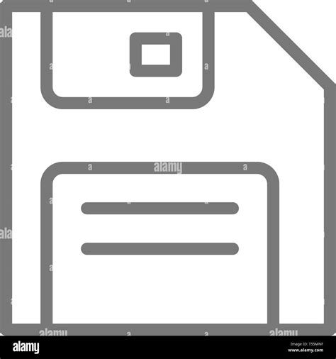 floppy disk save line icon stock vector image and art alamy