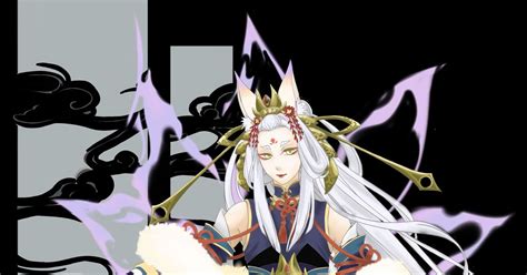 陰陽師式神スキンデザイン 悠盡 玉藻前 羽墨のイラスト Pixiv
