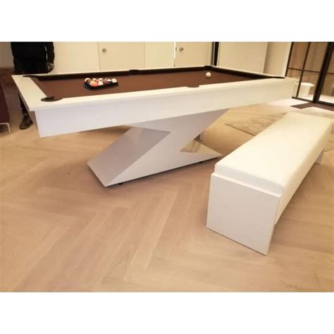 Superpool Lightning Pool Dining Table Gloss White 7ft Excel Leisure Games
