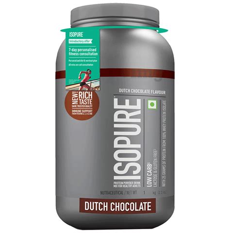 Isopure Low Carb 100 Whey Protein Isolate For Fitness No Added Sugar