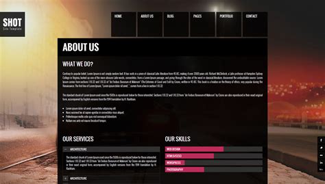 Shot Full Ajax Responsive Wordpress Theme Behance