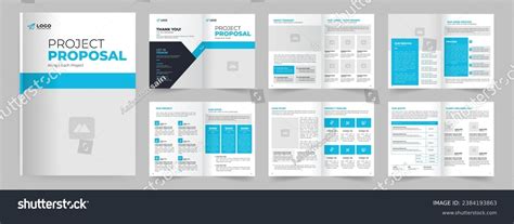 Project Proposal Template Project Proposal Brochure Stock Vector