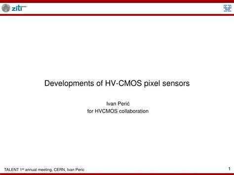 Ppt Developments Of Hv Cmos Pixel Sensors Powerpoint Presentation