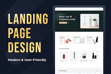 create modern high converting ui ux design for your website landing