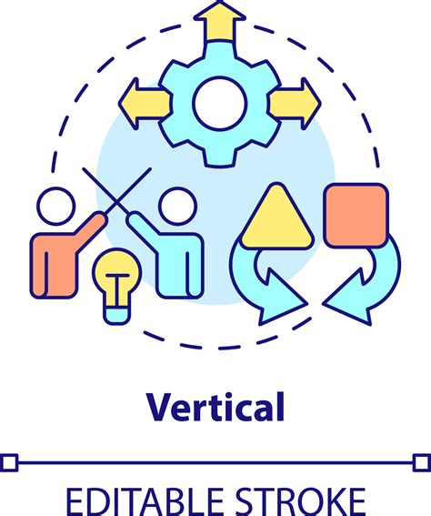 Vertical Business Merger Concept Icon Different Stages Integration Type Of Merger Abstract
