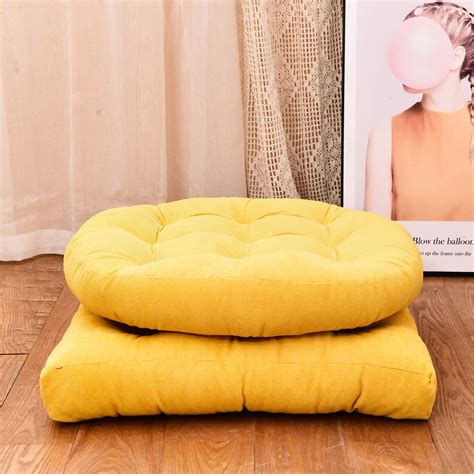 HIGOGOGO Floor Pillow Square Meditation Pillow For Seating On Floor