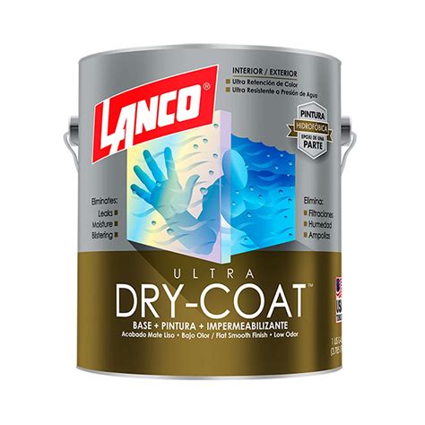 Pintura Ultra Dry Coat Blanco Pastel 1 Galón Lanco Dc27804 Do It Center
