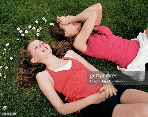 Brunette Girl Lying Down Photos And Premium High Res Pictures Getty