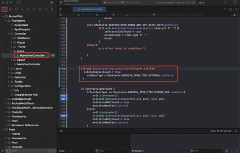 how to open a link outside the app in rocketweb rokcetweb ios