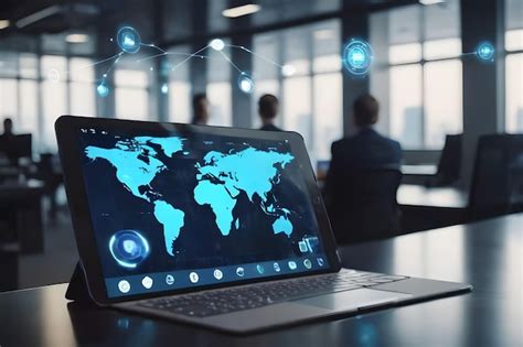 Premium Ai Image High Tech Business Background