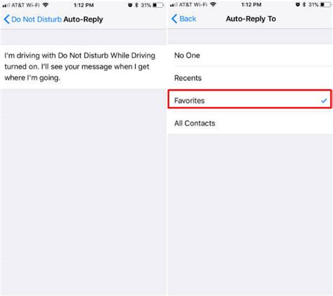 how to enable iphone do not disturb to auto reply text while driving
