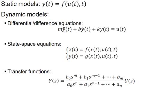 Modeling Of Dynamic Systems Engineering Cheat Sheet