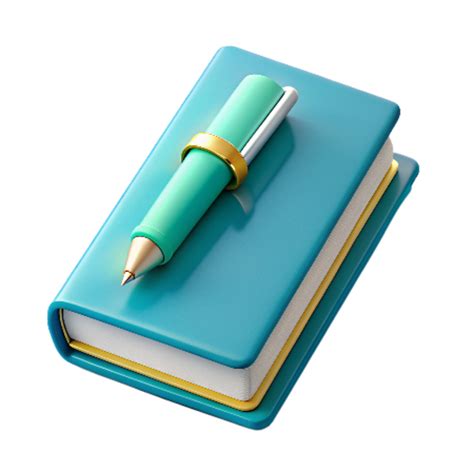 Book With Pen 3d Graphic 46787917 Png