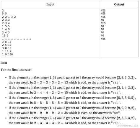 Codeforces奇数查询 简单 数组计算 N项和 判断数组改变后和是否为奇数 Csdn博客