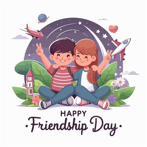Premium Vector Happy Friendship Day Vector Image