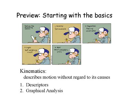 2 Kinematics Variables Preview Starting With The Basics