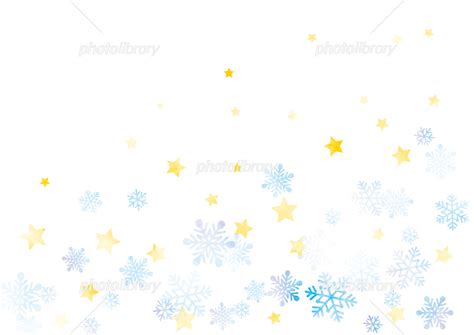 雪と星の背景 水彩 ブルー イラスト素材 6591614 フォトライブラリー Photolibrary