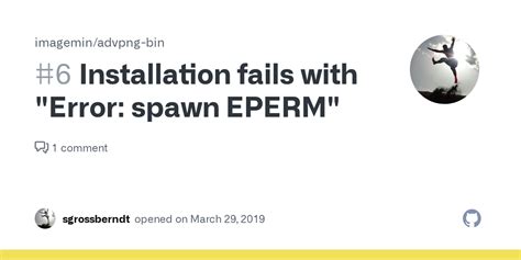 Installation Fails With Error Spawn Eperm · Issue 6 · Imageminadvpng Bin · Github