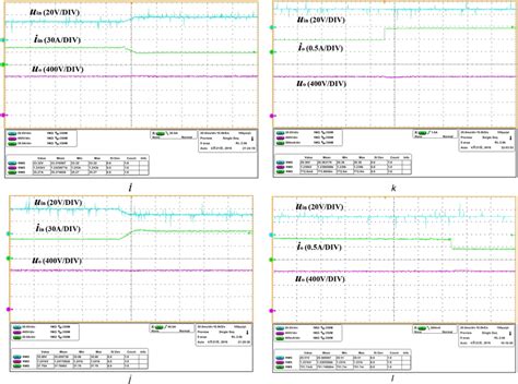 Experimental Waveforms A Driver Signals Of Each Switch B Input And