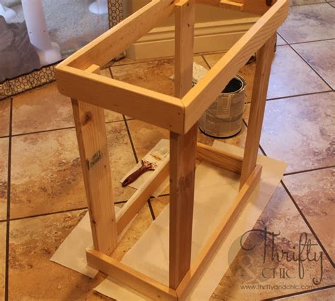 DIY Side Table Tutorial Thrifty And Chic