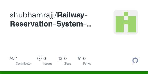 Github Shubhamrajj Railway Reservation System Server
