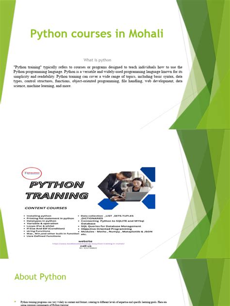 Python Courses In Mohali Pdf Python Programming Language
