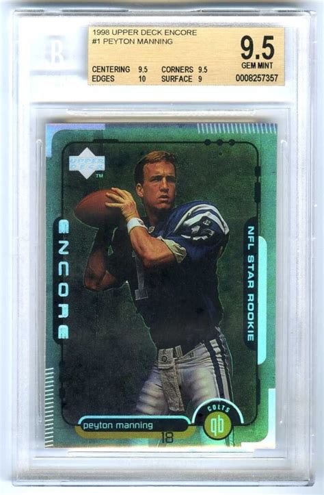 Peyton Manning Rookie Cards A Comprehensive Collector S Guide Card