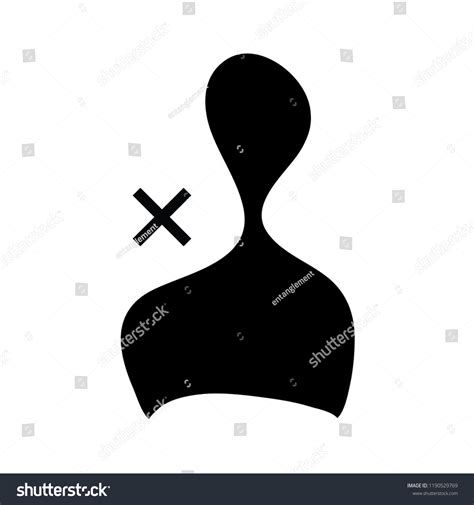 Delete Man User Icon Vector Stock Vector Royalty Free 1190529769 Shutterstock