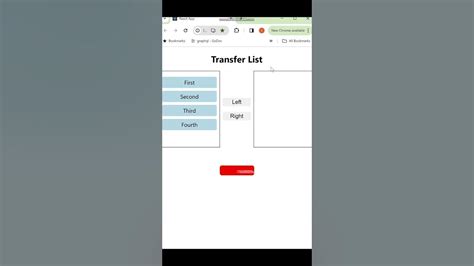🚀transfer List React Interview Challenge 26 Machine Coding Round