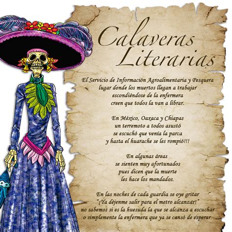 Calaveras literarias versos que se escriben en vísperas del día de