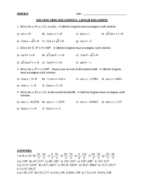 Day 8 Solv Linear Trig Eqns I Mhf4u1 Date