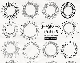 Sunshine Circle Art Etsy