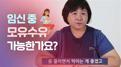 [모유수유] 임신중에 모유수유가 가능할까 Youtube