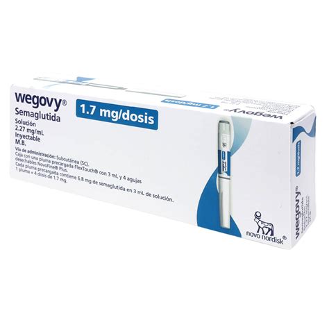 Wegovy Semaglutida Dosis 1 7 Mgn Pluma Precargada 2 27 Mg Solución Iny
