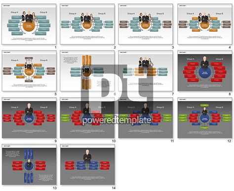 Organizational Charts With Photos Presentation Template For Google