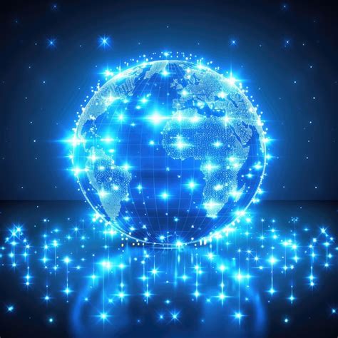 Premium Photo Holographic Globe With Rotating Continents And Shimmering Oceans Digital