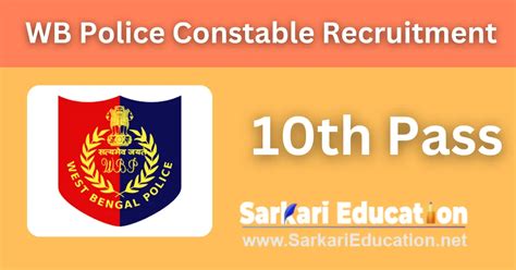 West Bengal Police Constable Recruitment 2025 Wb Constable Recruitment
