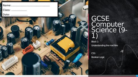 Cs1 Boolean Logic Workbook Teaching Resources