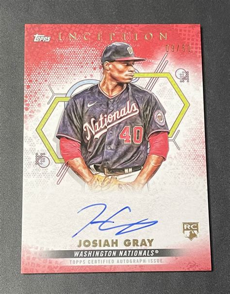 Yahooオークション Josiah Gray 2022 Topps Inception Rookie And E