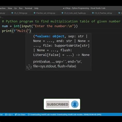 Python Program To Print Multiplication Table Of Given Number In Reverse Ordershorts