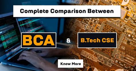 B Tech Cse Vs Bca A Comprehensive Comparison