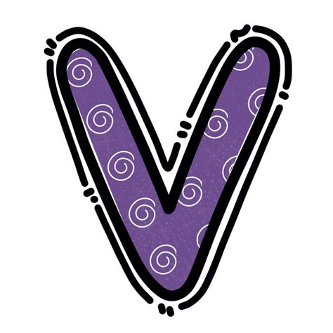 V Alphabet Letter Png Purple Color Cute Design Lettering Alphabet